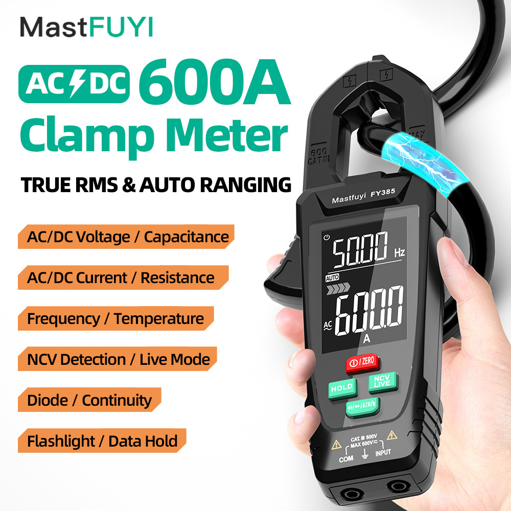 Jual MASTFUYI Automatic Large-Screen Digital Clamp Meter Handheld ...