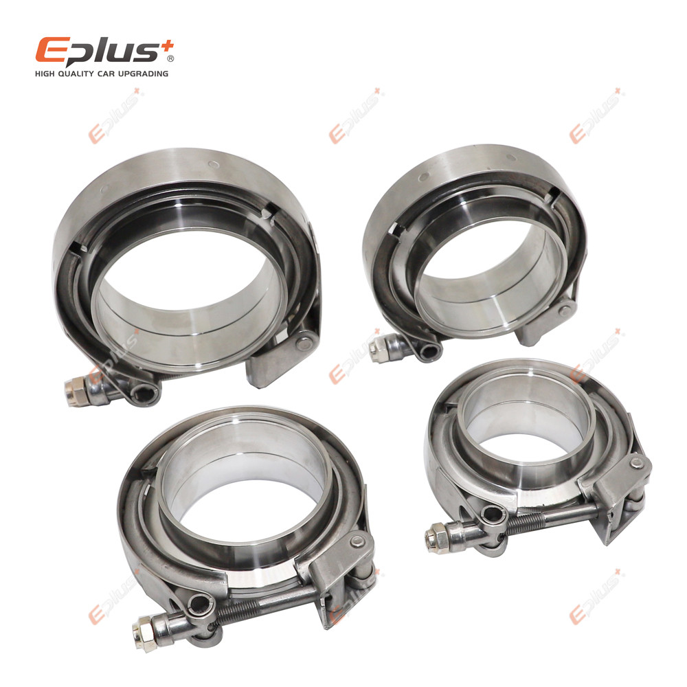 Jual Eplus Car 304 Stainless Steel Quick Release V Band Clamp Turbo ...