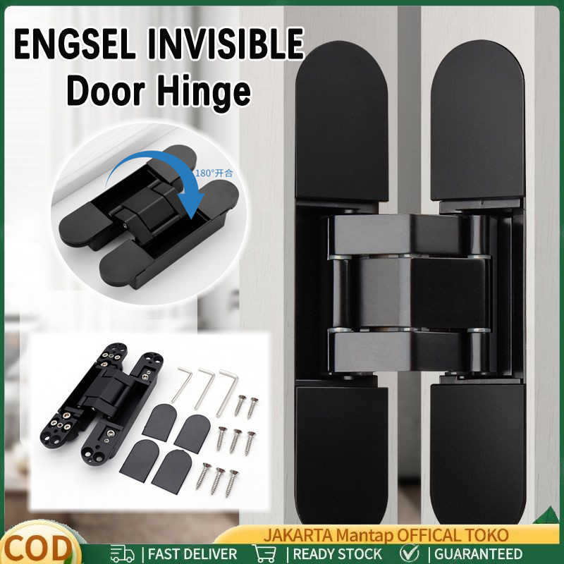 Jual 2PCS Engsel Tanam Pintu Invisible Hinges Engsel Door Hinge Dengan ...