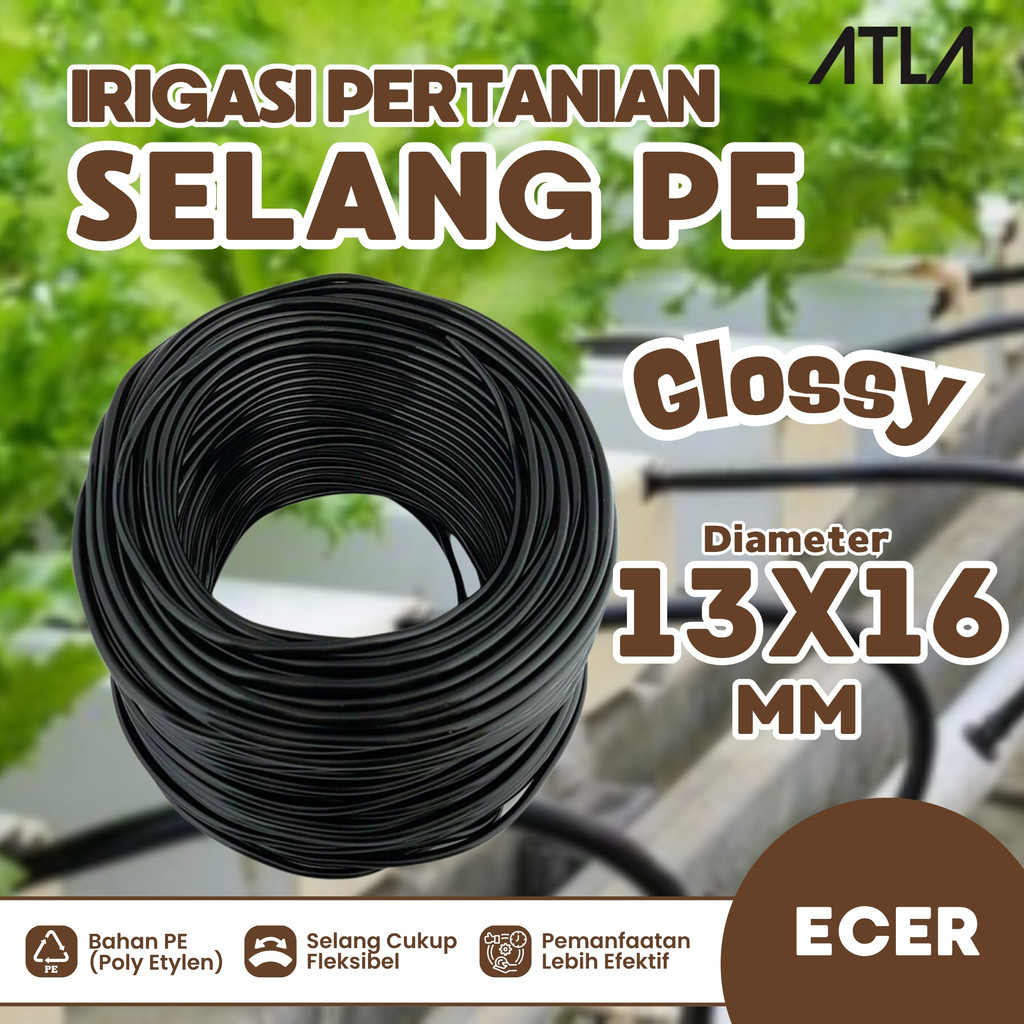 Jual Selang Tube Hidroponik PE 16 mm Fertigasi Drip Hidroponik IH038 ...