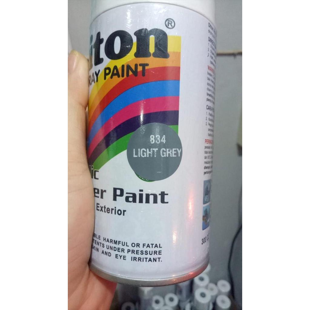 Jual Cat Pylox Semprot Spray Diton Paint Light Grey Abu Glossy 150cc ...