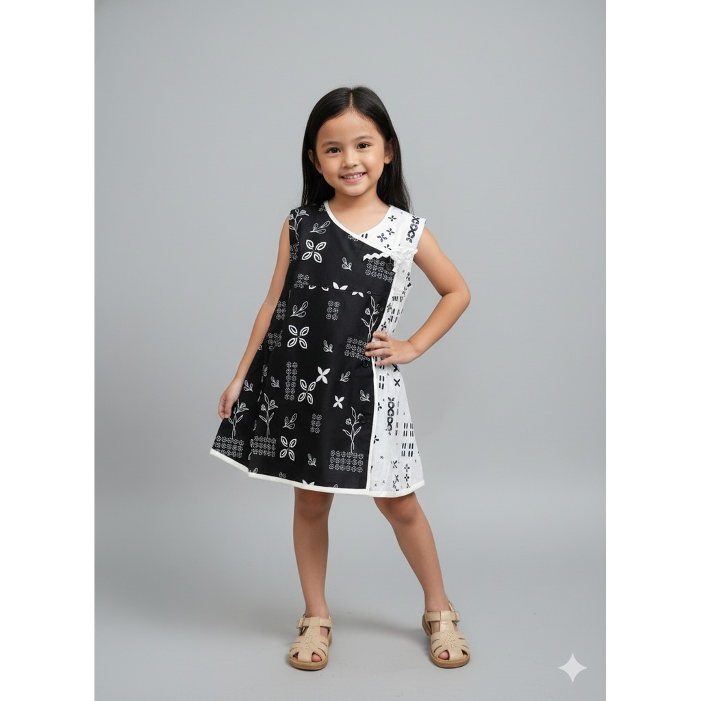 Jual MARGARIA BATIK - Dress Anak Aruna - Kemeja Batik Cap Anak - Swarna ...