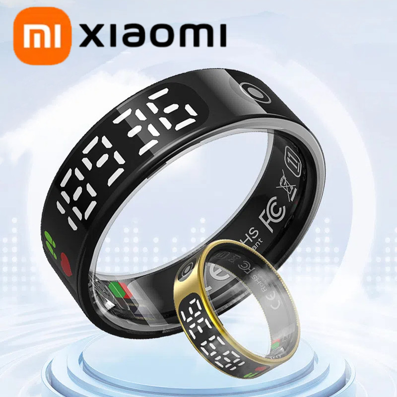 Jual Xiaomi TK9 Smart Ring splay Screen Touch Wireless Charging Heart ...