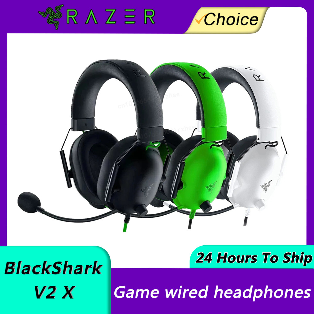 Jual Razer BlackShark V2 X Wired Esports Headset Advanced Passive Noise ...