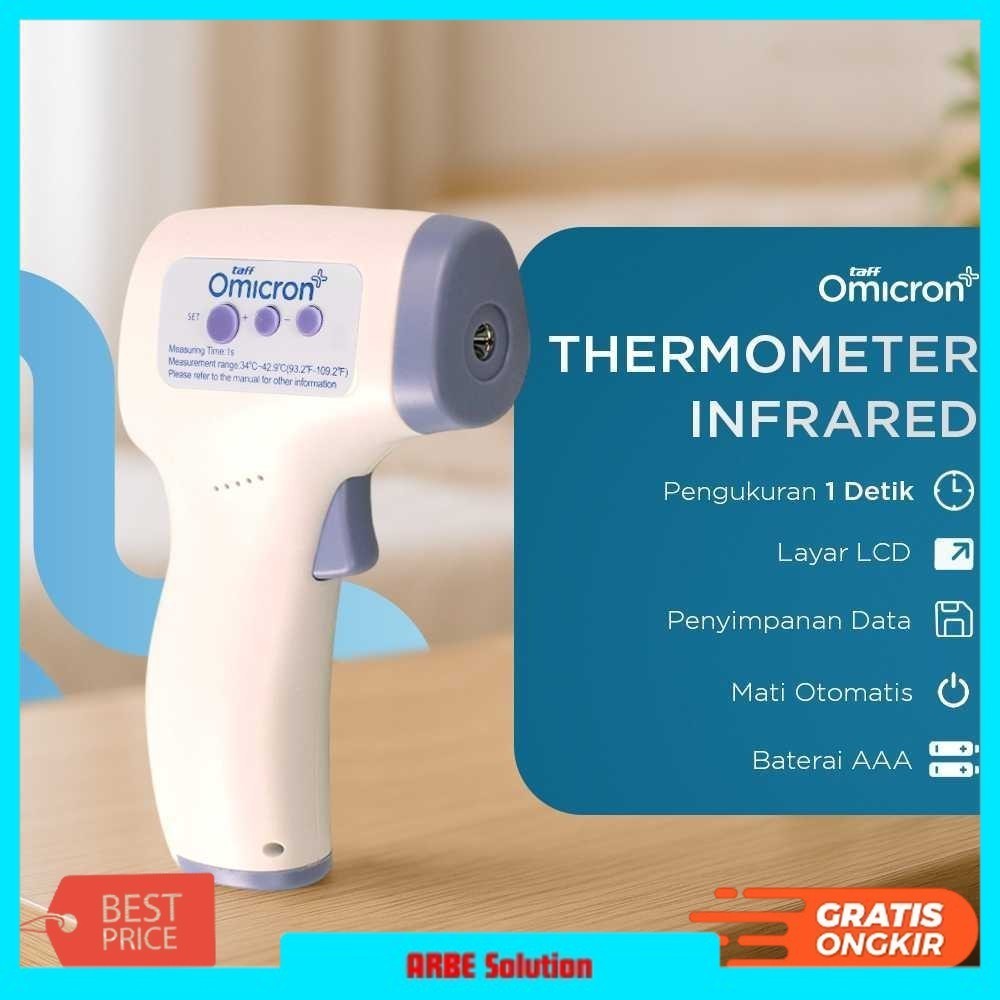 Jual TaffOmicron Thermogun Thermometer Tembak Suhu Badan Infrared ...