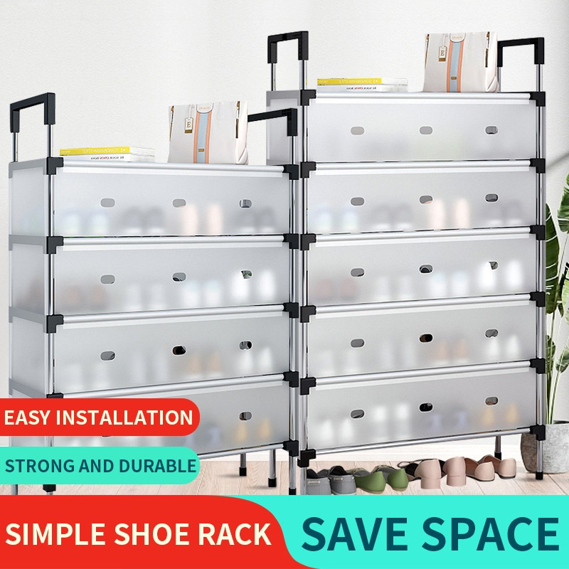 Jual (COD) Homestorage Rak Sepatu Tertutup Anti Debu Serbaguna ...
