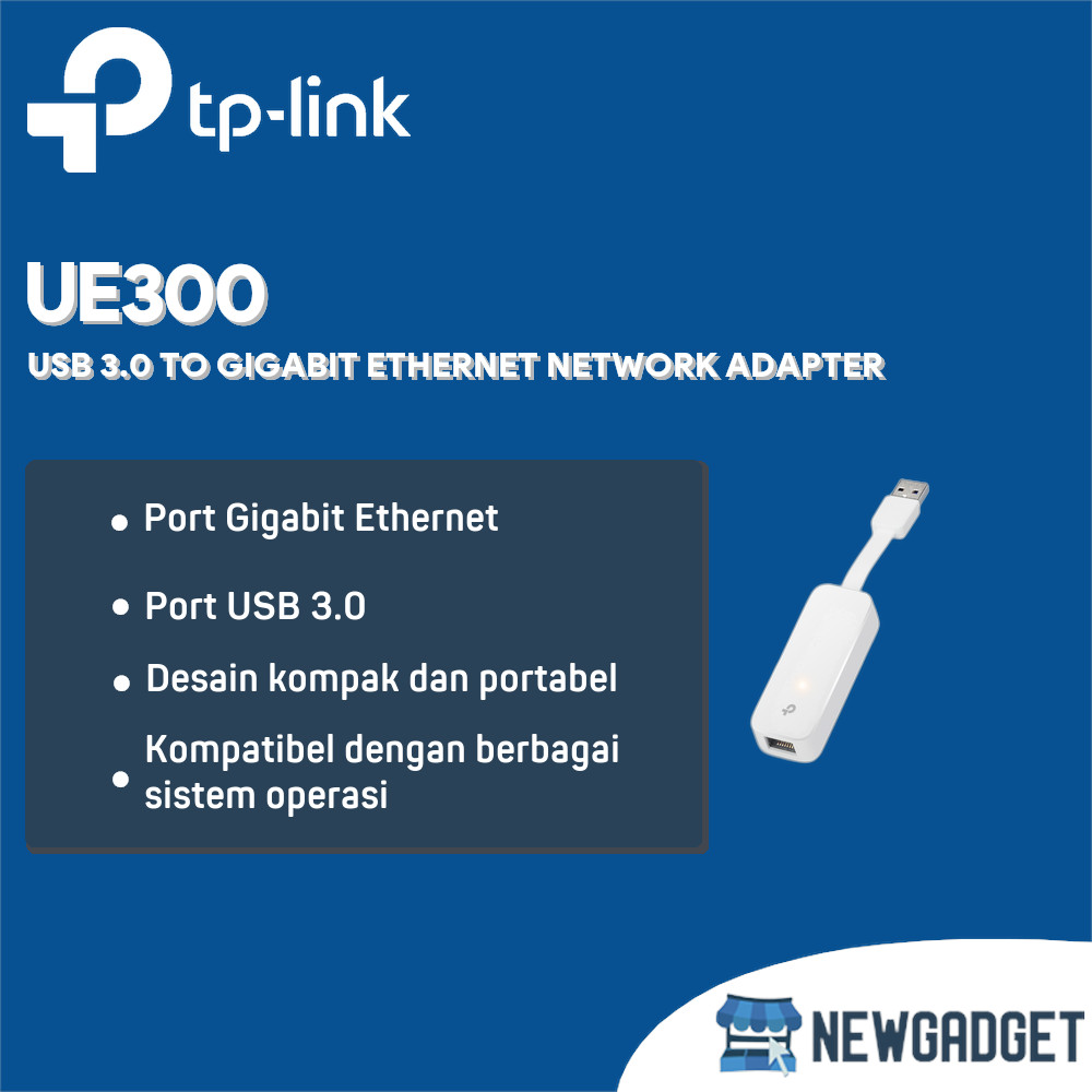 Jual TP-LINK UE300 USB 3.0 TO GIGABIT ETHERNET NETWORK ADAPTER | Shopee ...