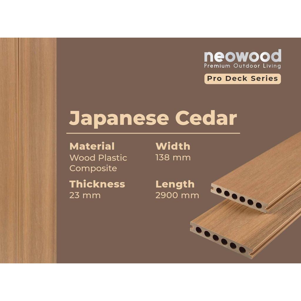 Jual WPC DECKING LANTAI OUTDOOR NEOWOOD PRO DECK | Shopee Indonesia