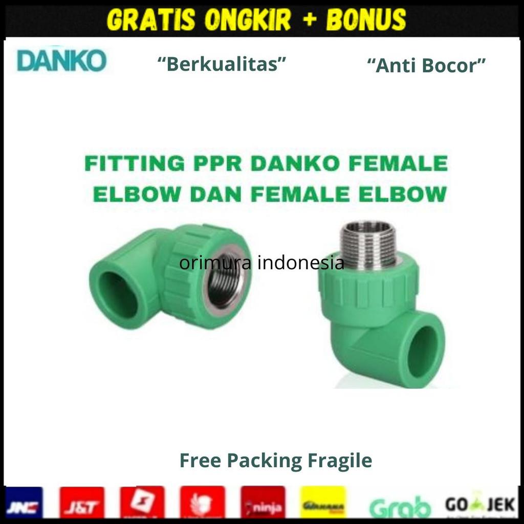 Jual Danko FITTING PIPA PPR ELBOW MALE FEMALE/KENI PPR/ KENI DRAT DALAM ...