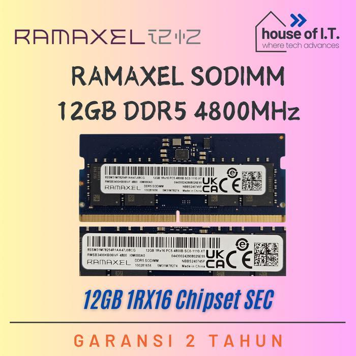 Jual RAM Sodimm DDR5 12GB - RAM LAPTOP 12GB DDR5 - RAM LAPTOP LENOVO ...