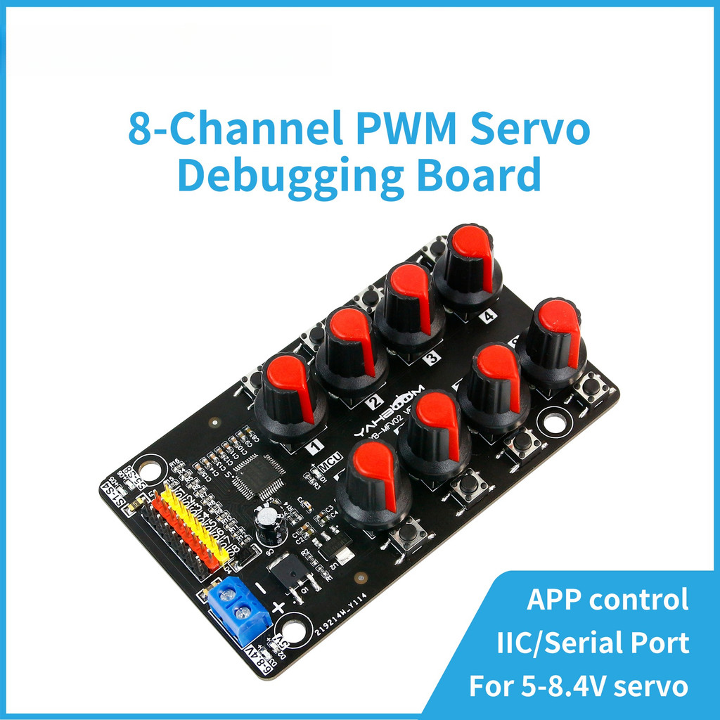 Jual 8 Channel Servo Drive Debugging Board Servo Motors Controller ...