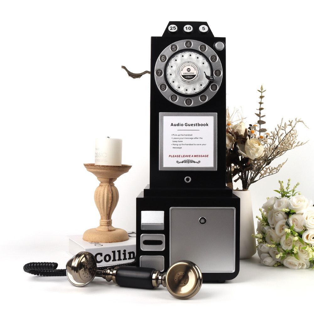 Jual London Phone Booth Wedding Audio Guest Book Telephone for Party ...