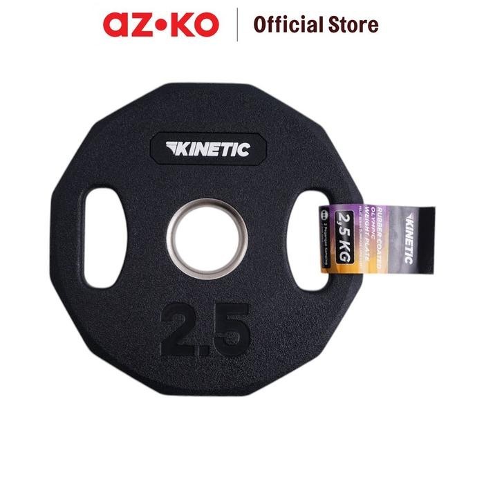 Jual AZKO Kinetic Olympic Rubber Weight Plate Piringan Barbel Angkat ...