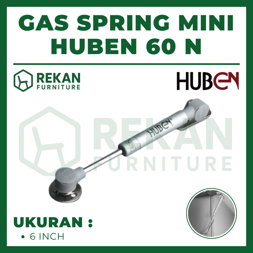 Jual Gas Spring Huben GS 6 Inch 60N Mini – Penahan Pintu Lemari ...