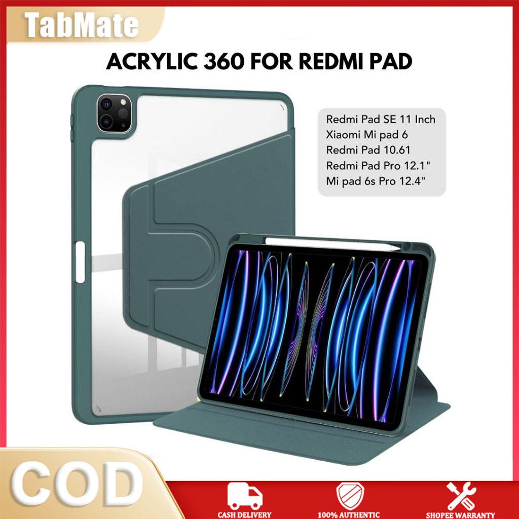 Jual (COD) 360 Rotating Acrylic Case - For Redmi Pad SE 10.61" & Xiaomi ...