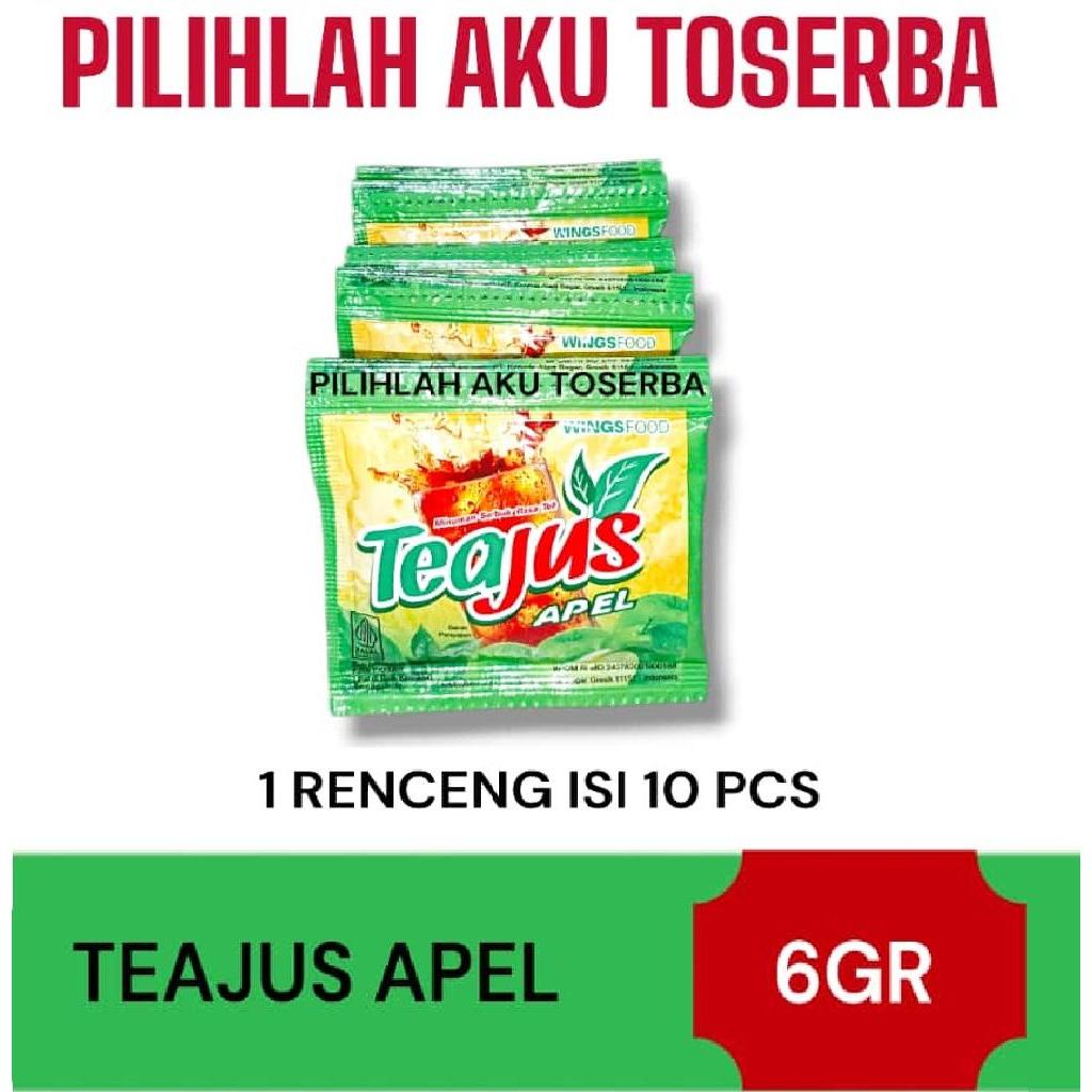 Jual Tea jus Rasa Apel Kemasan Renceng - ( HARGA 1 RENCENG ) | Shopee ...