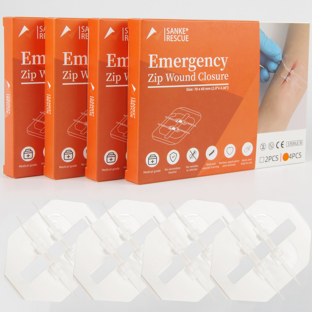 Jual 2-4PCS Zipper Painless Wound Closure Device Suture-free Wound ...