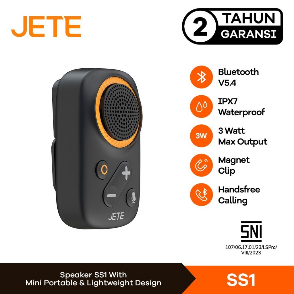 Jual JETE Speaker SS1 Bluetooth Mini Universal Compability IPX7 2H ...
