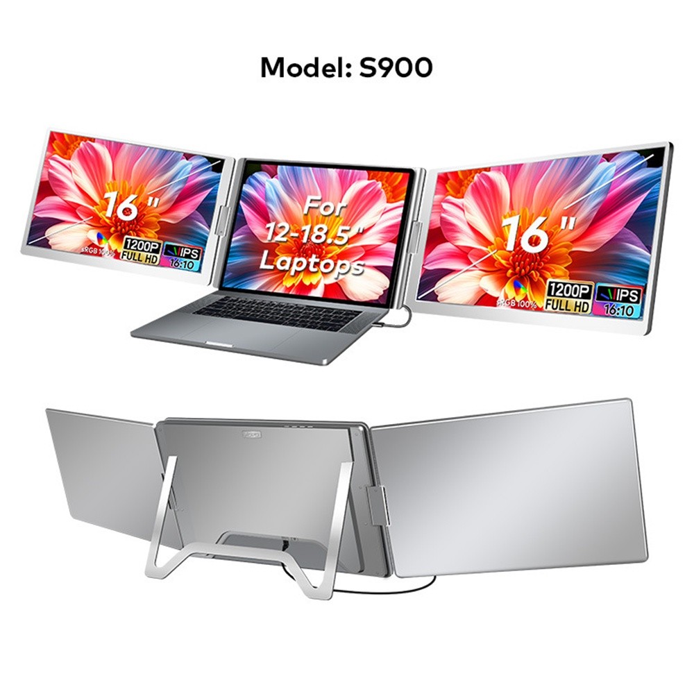 Jual Dual Screen Display Extended Portable Monitor FHD Notebook Sub ...