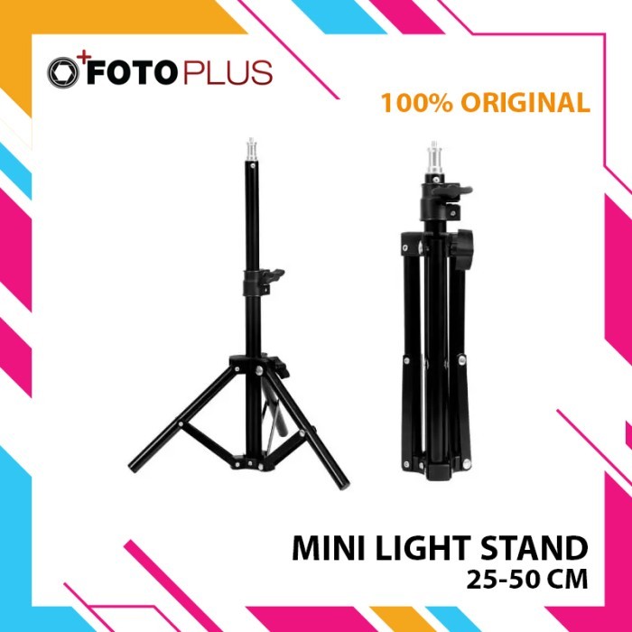 Jual Tripod Mini Light Stand 25-50cm Tripod Profesional Studio for Ring ...