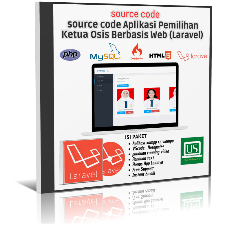 Jual source code Aplikasi Pemilihan Ketua Osis Berbasis Web (Laravel) 5.7 | Shopee Indonesia