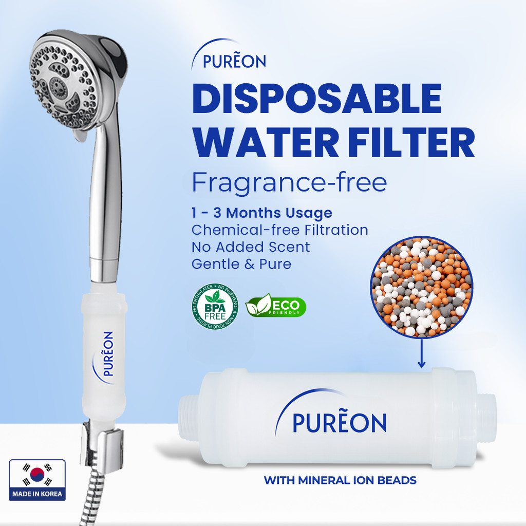 Jual [ Made in Korea ] PURẼON Disposable Water Filter Shower | Filter ...