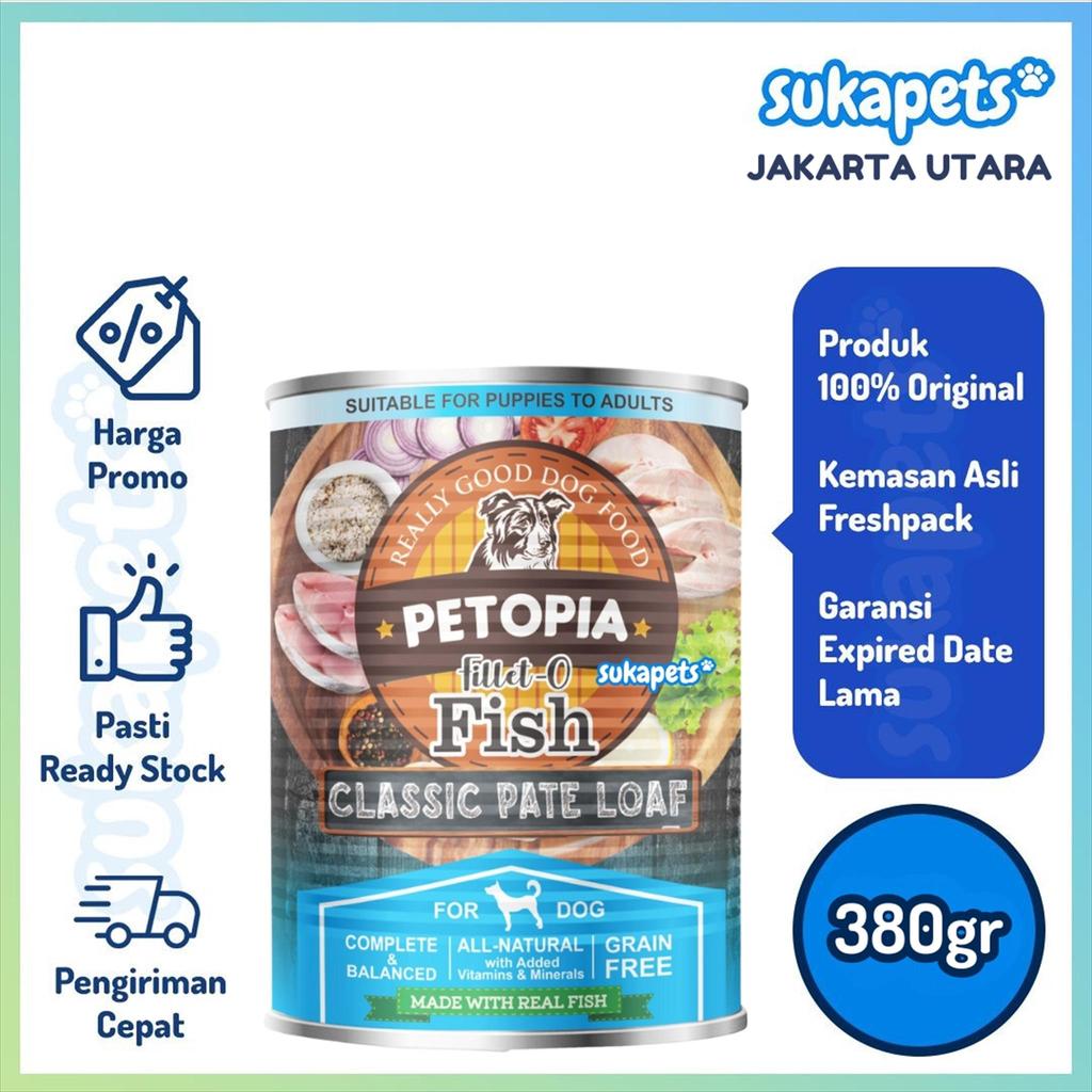 Jual Petopia Dog Can Fillet-O Fish Makanan Anjing Basah Kaleng 380gr ...