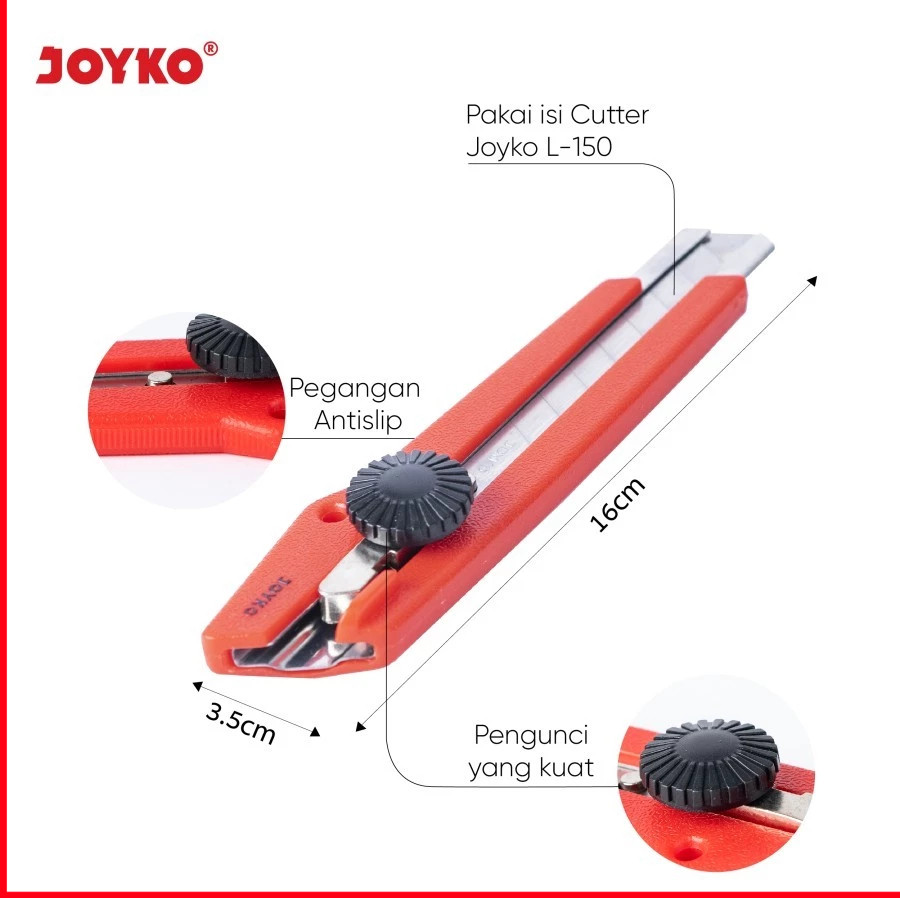 Jual Cutter Joyko L-500-CU (pcs) | Shopee Indonesia