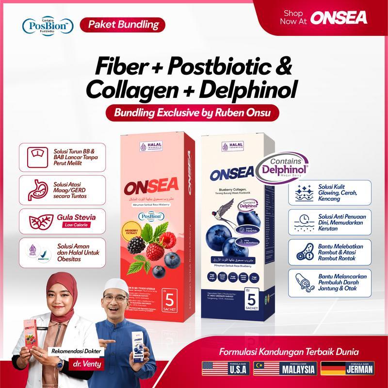 Jual Paket ONSEA Glow & Gut Health | Fiber Drink + Collagen Delphinol ...