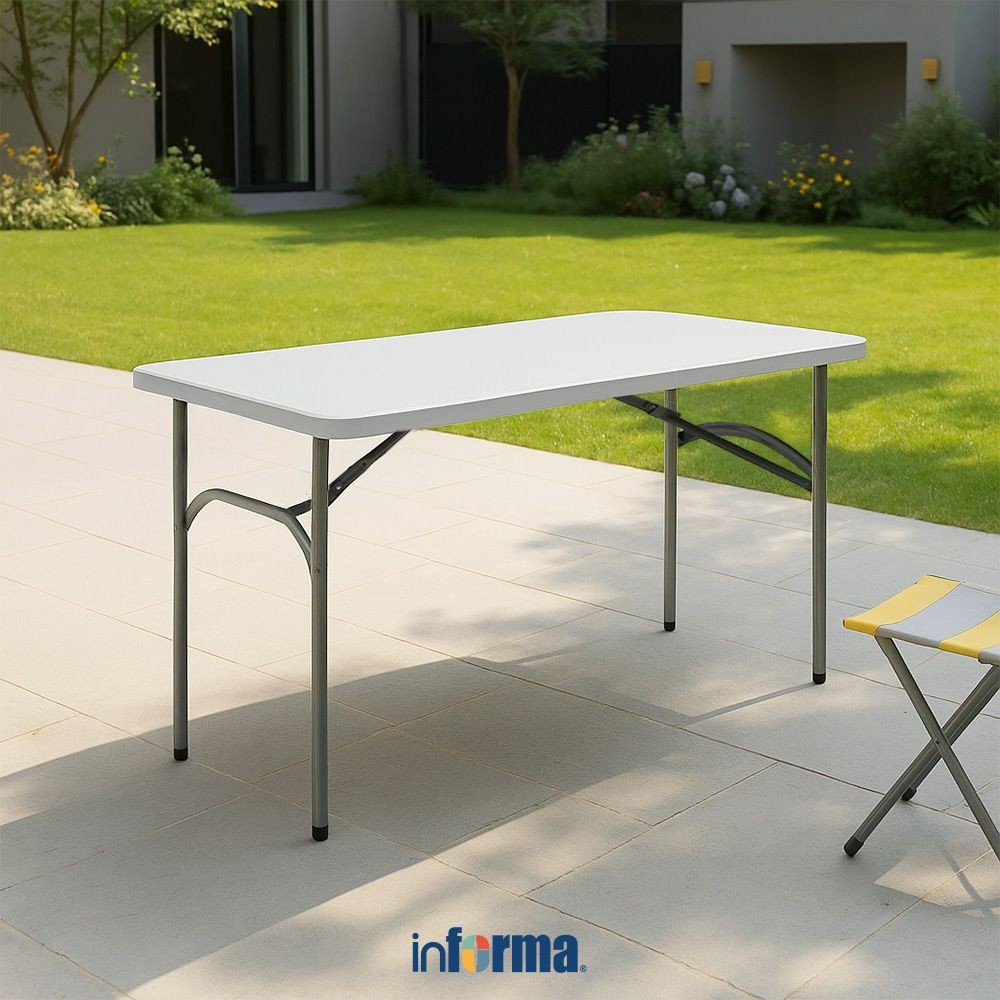Jual Informa Logan Meja Lipat - Putih Folding Table Foldable Study Desk ...