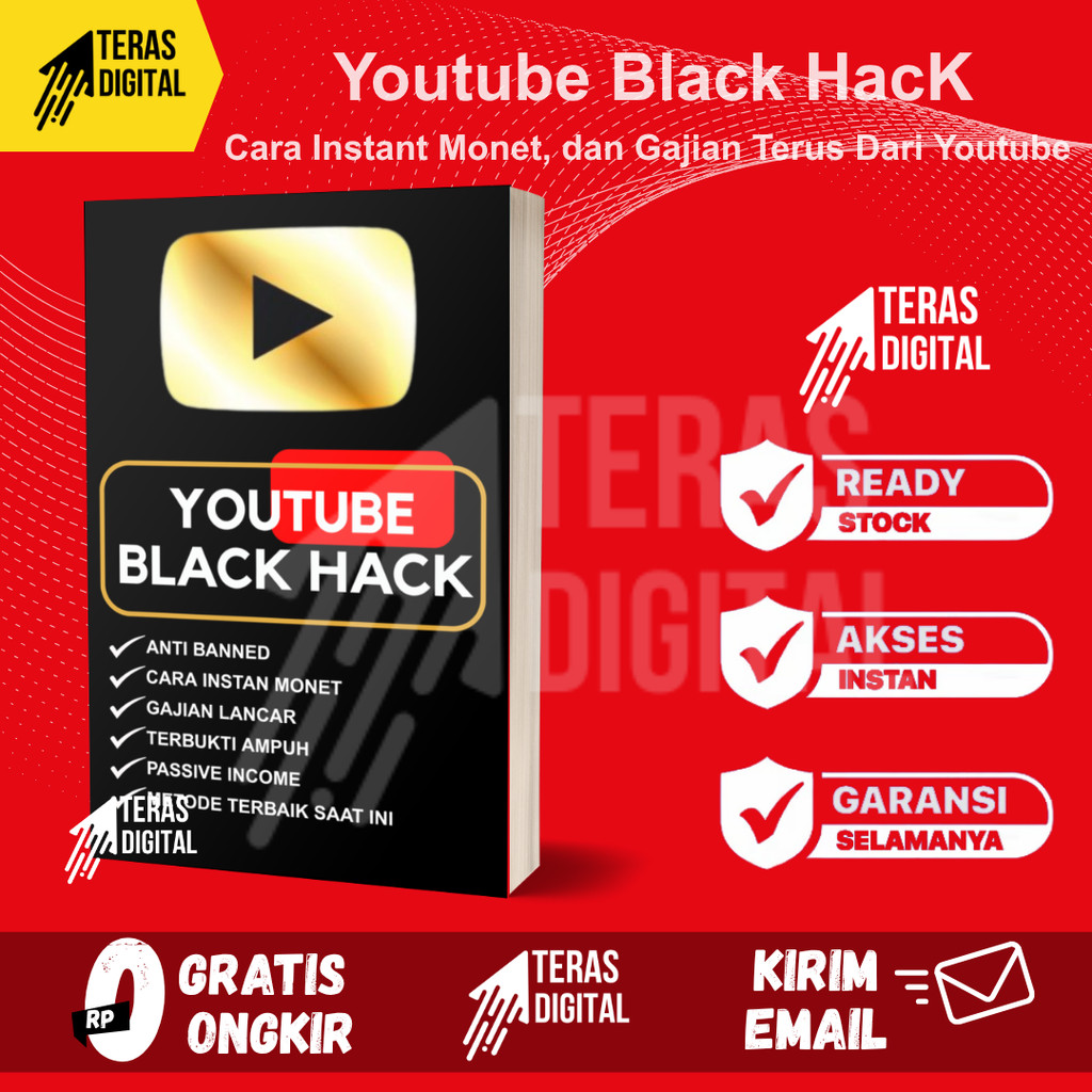 Jual Kelas Yt Black Hack - Cara Baru Cuan Dari Yt Lengkap Tools ...