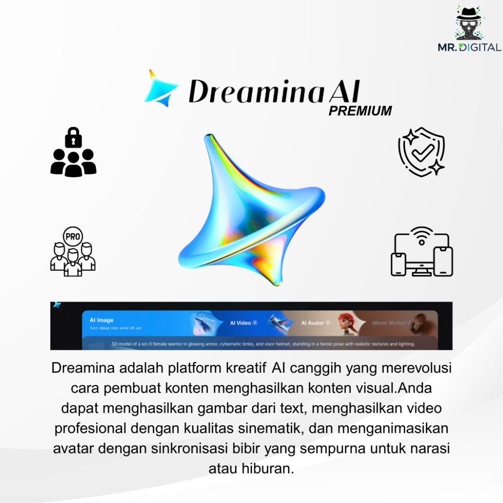Jual Dremina AI Premium Original – Text to Video dan Image to Video ...