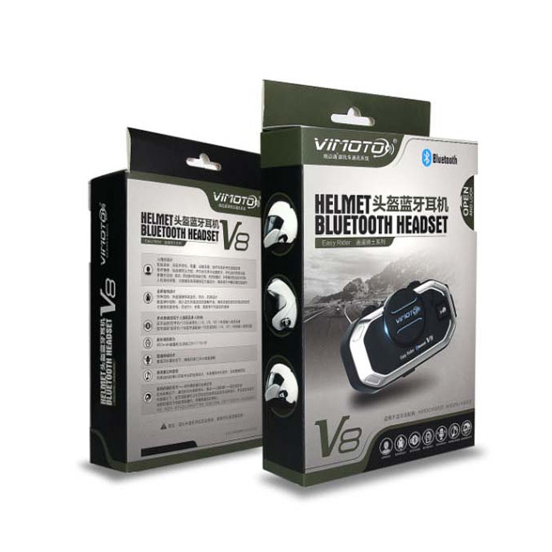 Jual Easy Rider Vimoto V8 Motorcycle Helmet Headset Intercom Bluetooth-compatible Multi ...