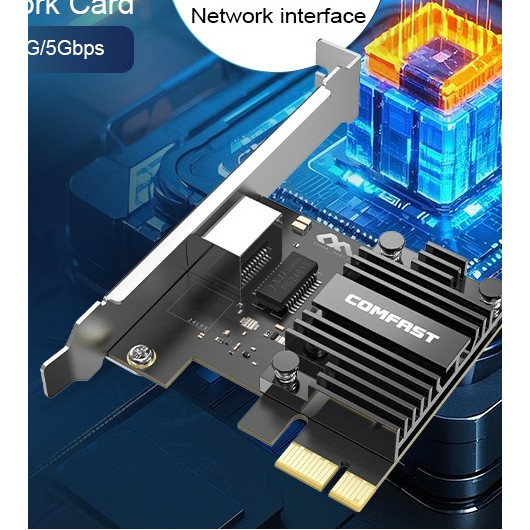 Jual NEW 5G PCIE Network Card RTL8126-VB-CG Chip Gigabit Ethernet PCI ...