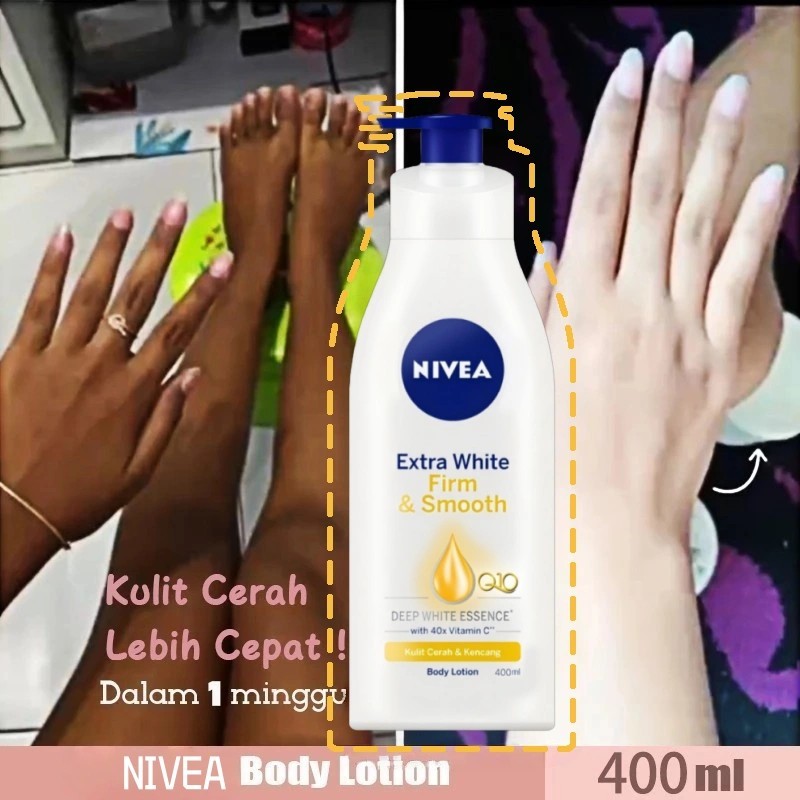 Jual NIVEA Bleaching Badan Pemutih Lotion 400ML Whitening Cream Badan ...