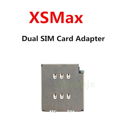 Jual 1pcs Dual SIM Card Adapter Tray Holder Socket Slot for iPhone X XR ...