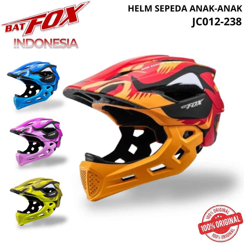 Jual BATFOX Kids JC012-238 Helm Full Face Sepeda Push Bike Anak-anak ...