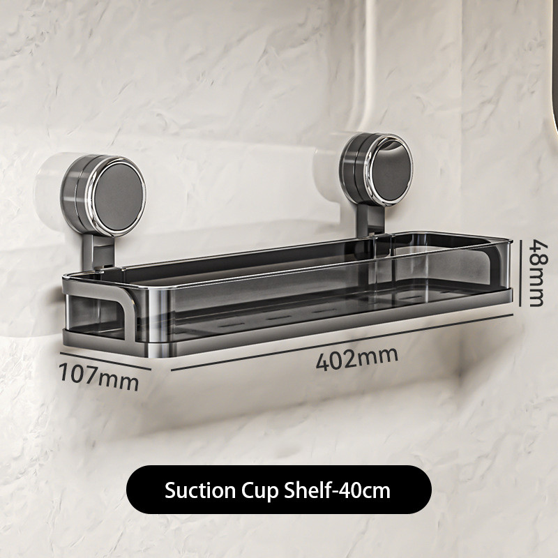 Jual Washroom Suction Cup Shower Gel Storage Rack Without Punching Sink ...