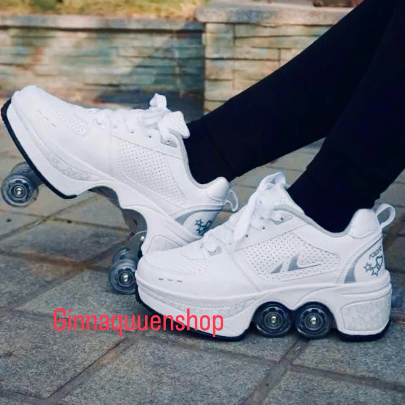 Jual Sepatu Roda Casual Skate / Kick Roller Shoes Impor Viral TIKTOK ...