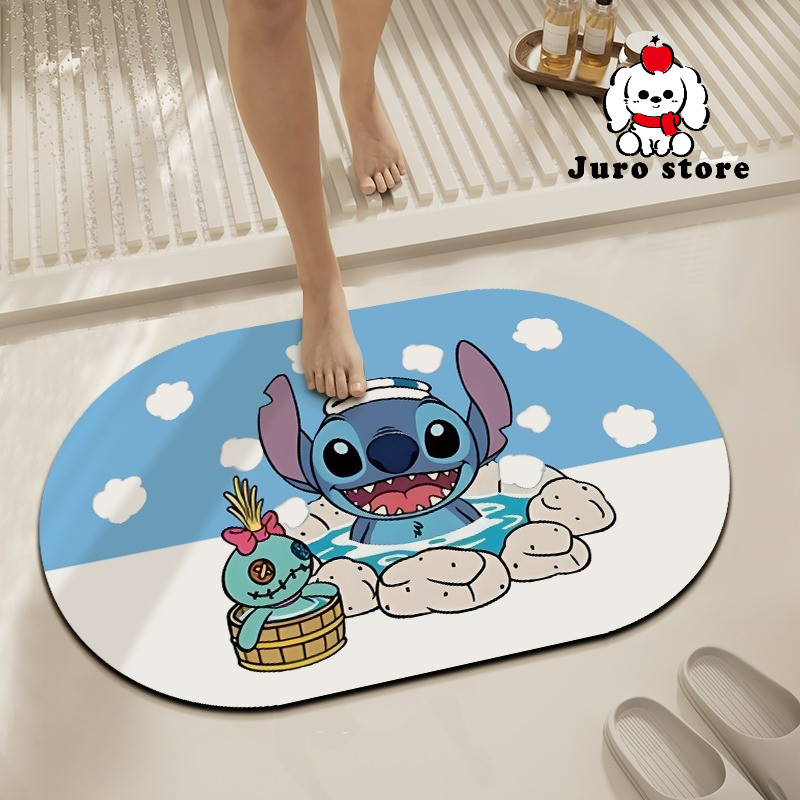 Jual JURO KESET LANTAI MOTIF STITCH KARAKTER LUCU/KESET KAMAR MANDI ...