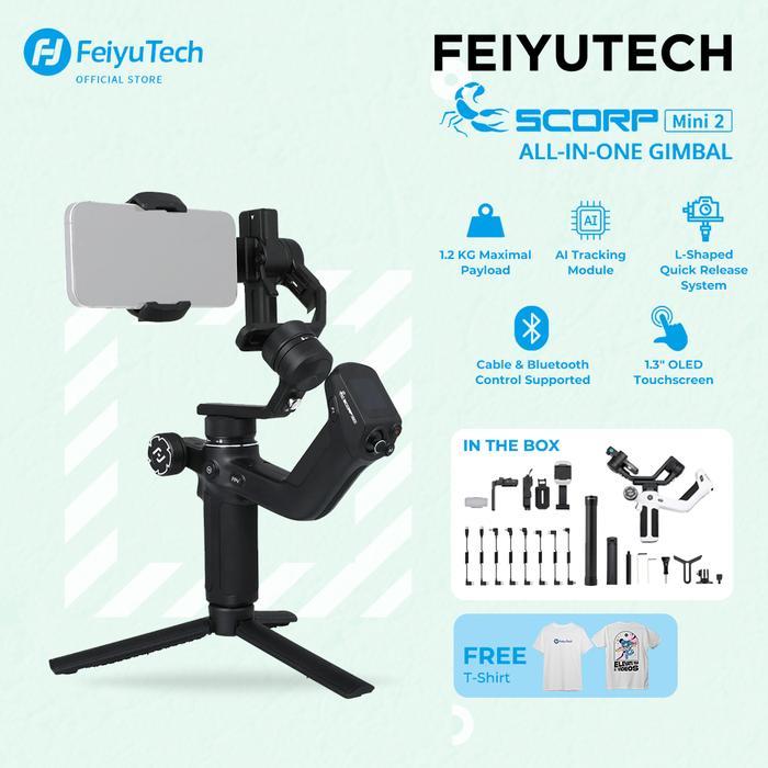 Jual Feiyu Scorp Mini 2 New ALL-IN-ONE gimbal with built-in AI tracker ...
