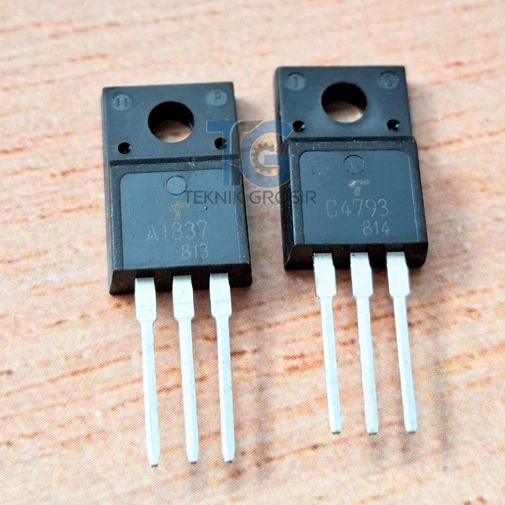 Jual Transistor Audio C4793 & A1837 – Set NPN PNP Power Amplifier ORI ...
