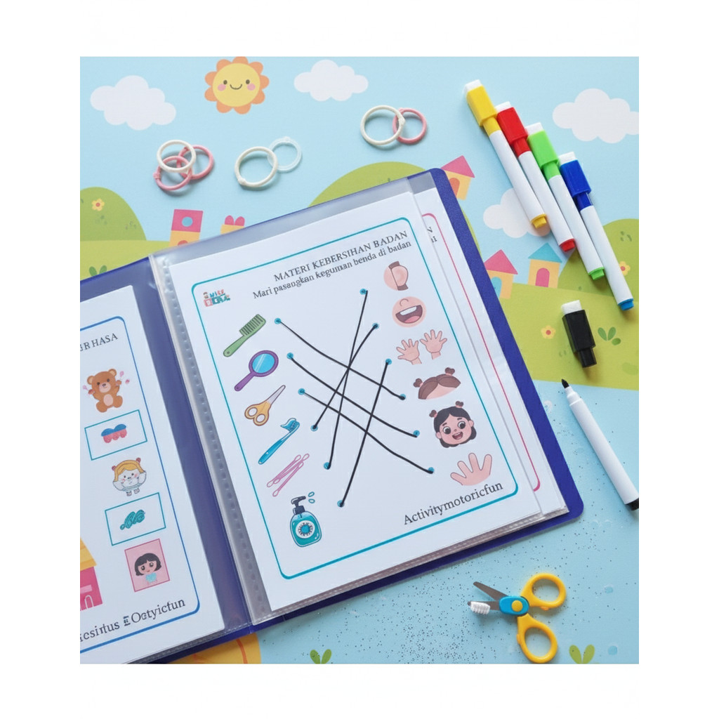 Jual Buku Aktifitas Anak Paud - TK - Wipe and Clean - Free Map Holder ...