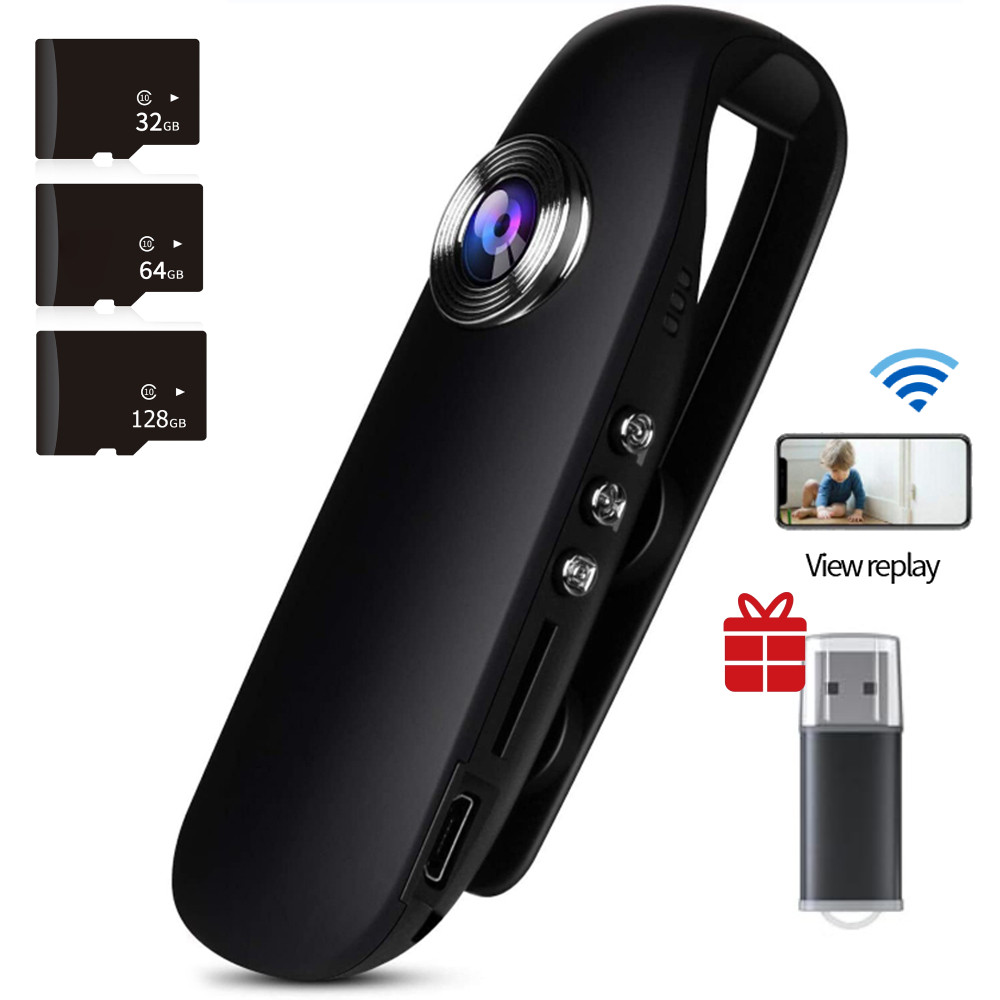 Jual Mini Camera Video Audio Recording Police Body Camera Motion ...