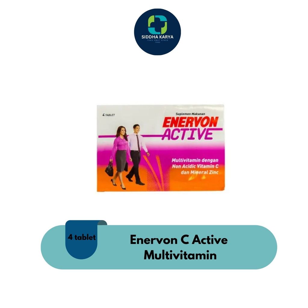 Jual Enervon C Active 1 Strip Isi 4 Tablet | Shopee Indonesia