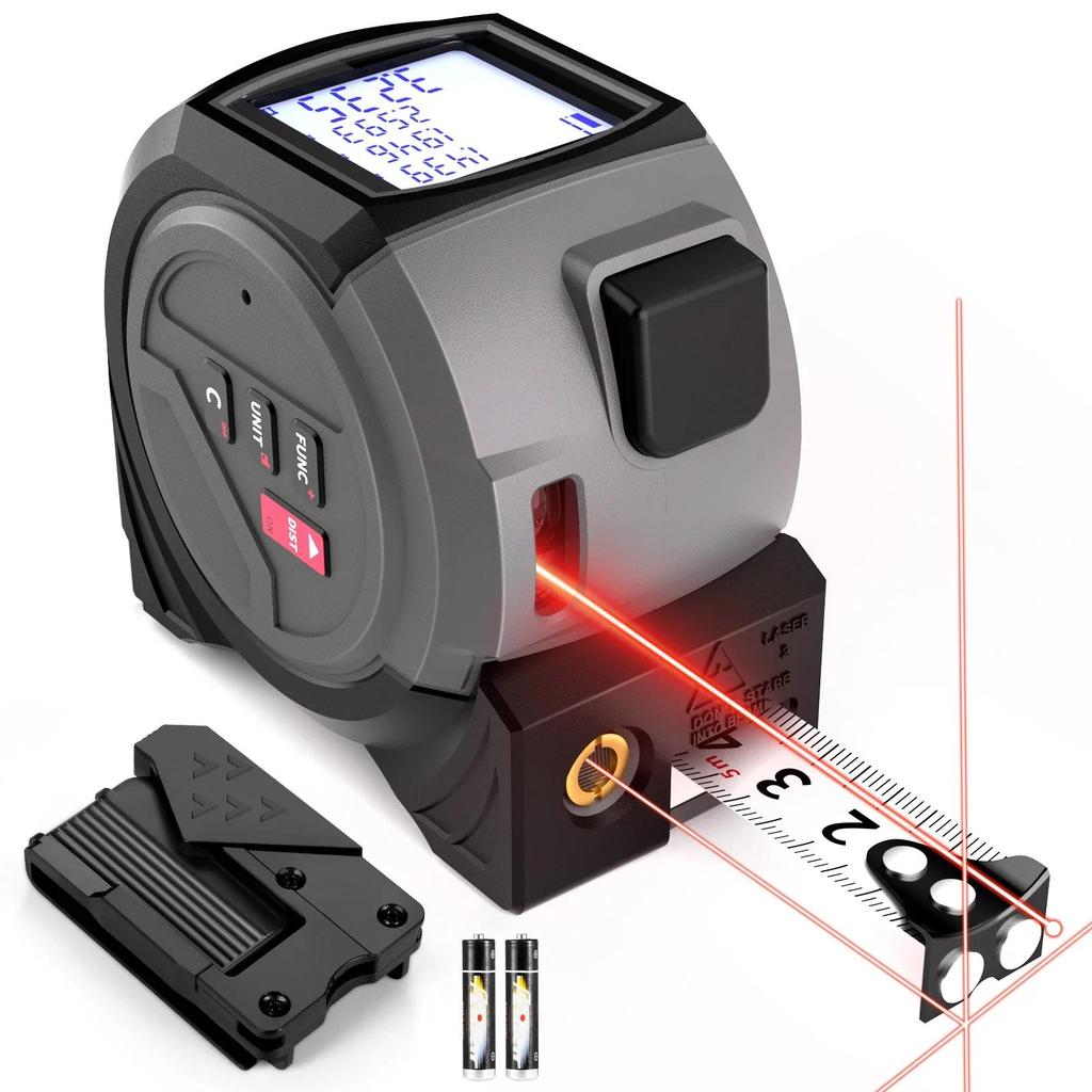 Jual 40 meter digital intelligent tape measure three in one infrared ...