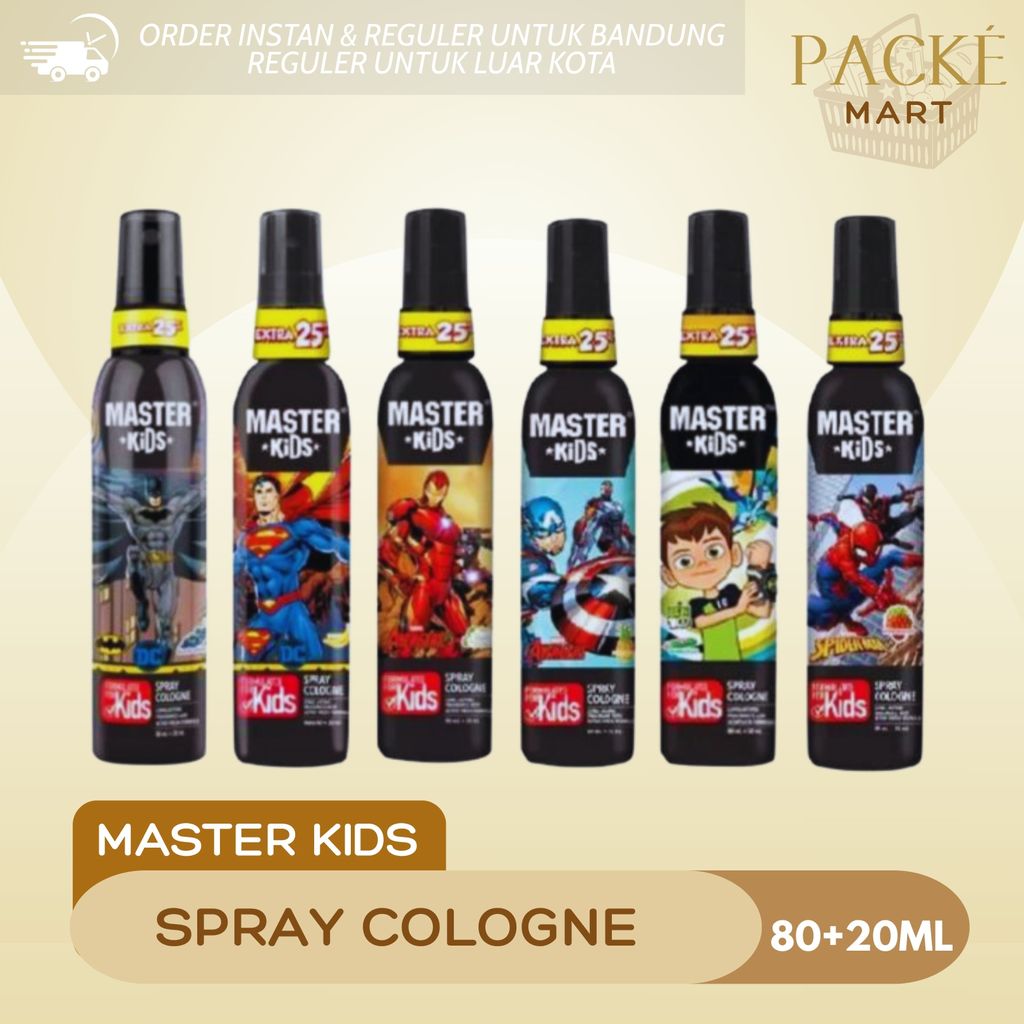 Jual Master Kids Spray Cologne 80+20 ML / Parfum Anak / Batman ...