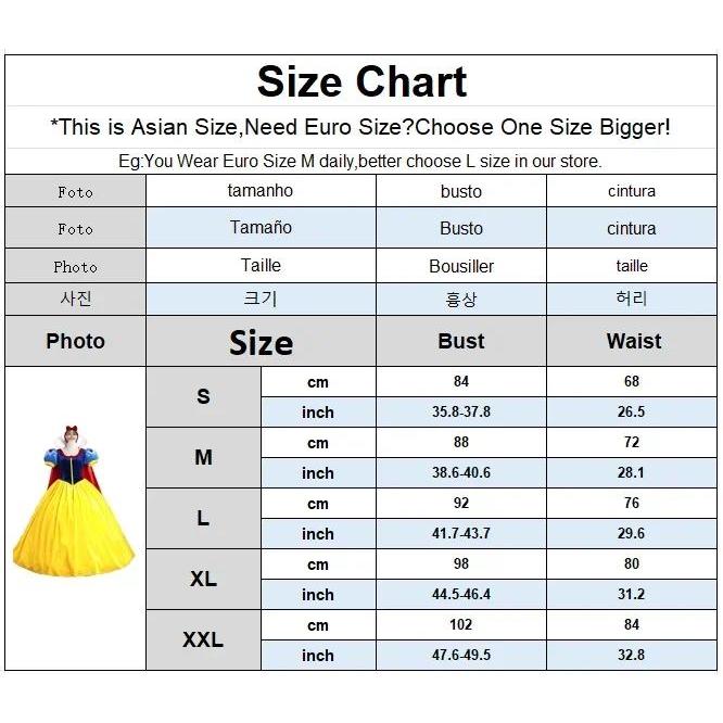 Jual Cartoon Carnival Deluxe Snow White Cosplay Costume Adult Cartoon ...