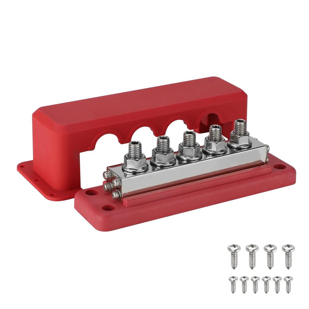 Jual Bus Bar Terminal Block Car M10 5 Way Busbar Terminal Block Power ...