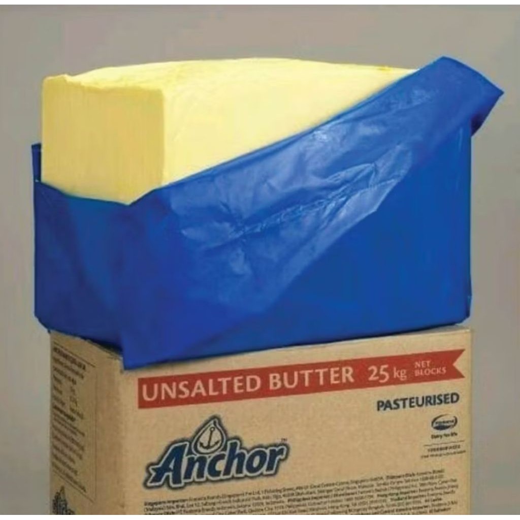 Jual unsalted butter anchor repack 250gr / butter anchor / unsalted ...